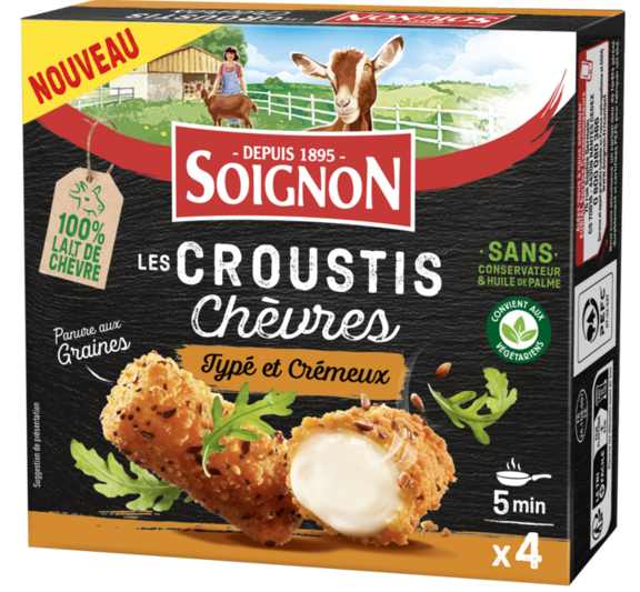 Les Croustis Chèvres — Fromages de chèvre cuisine et apéro | Soignon